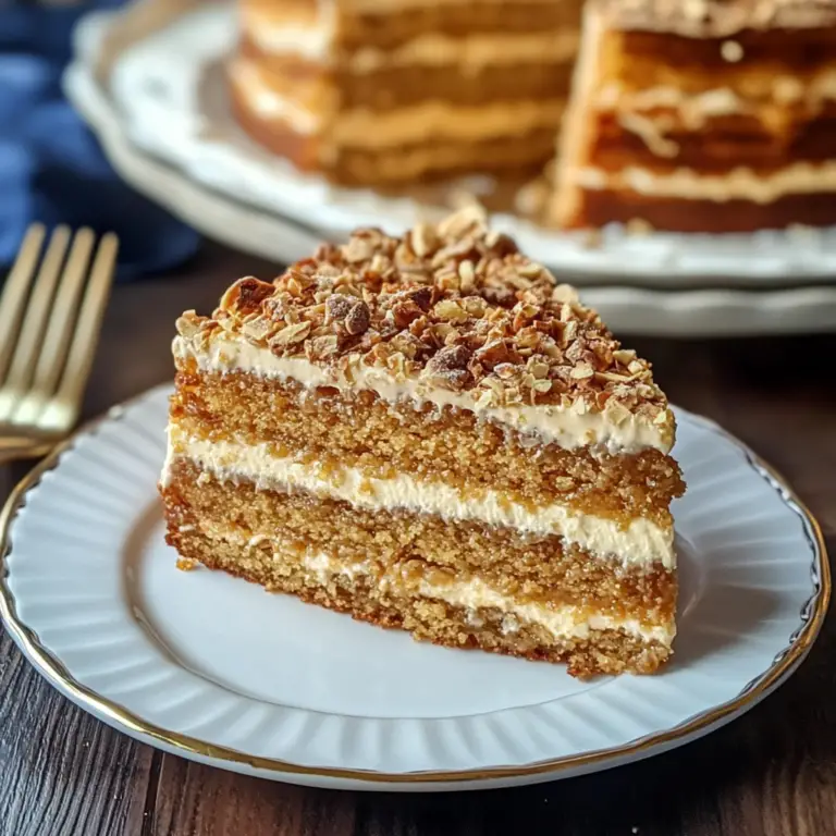 Russian Honey Cake (Medovik) | My Savory Twist