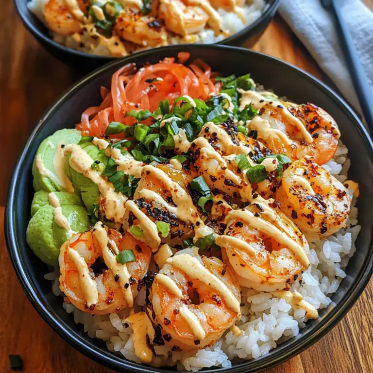 Shrimp Rice Bowls with Spicy Mayo | My Savory Twist