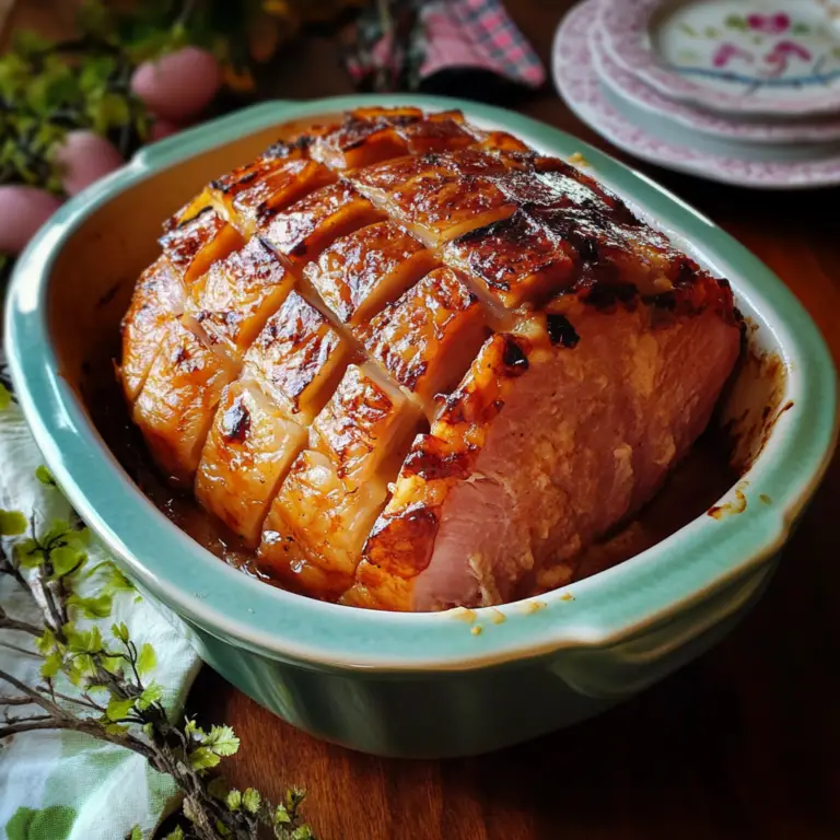Easter Crock Pot Ham | My Savory Twist
