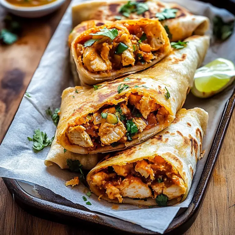 Folded Crispy Chipotle Chicken Wraps | My Savory Twist