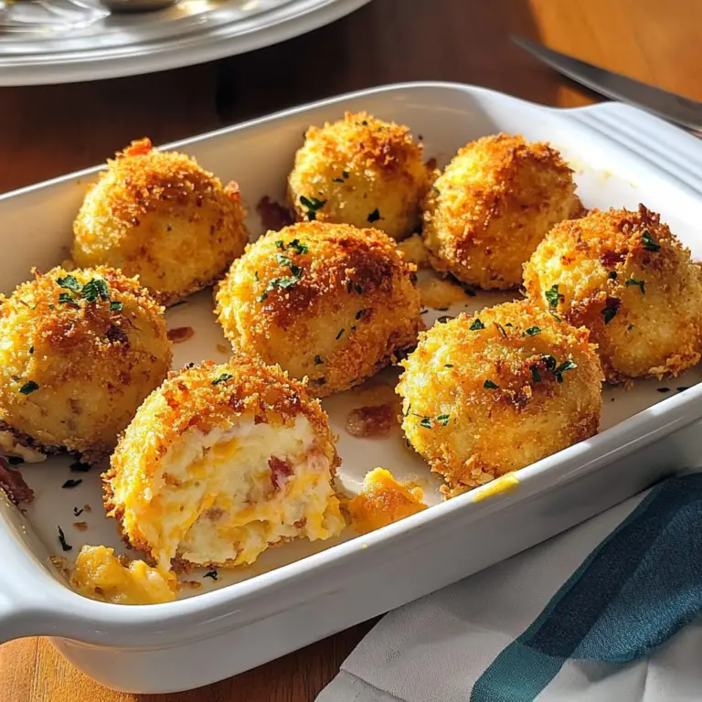 Turkey Bacon-Cheddar Potato Croquettes | My Savory Twist