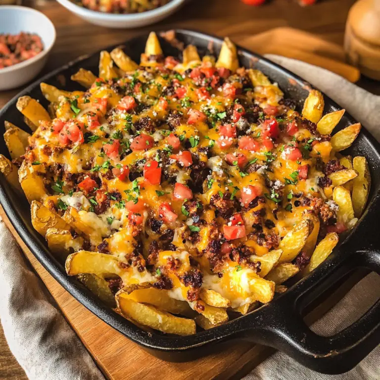 Truffle Nacho Loaded Fries | My Savory Twist