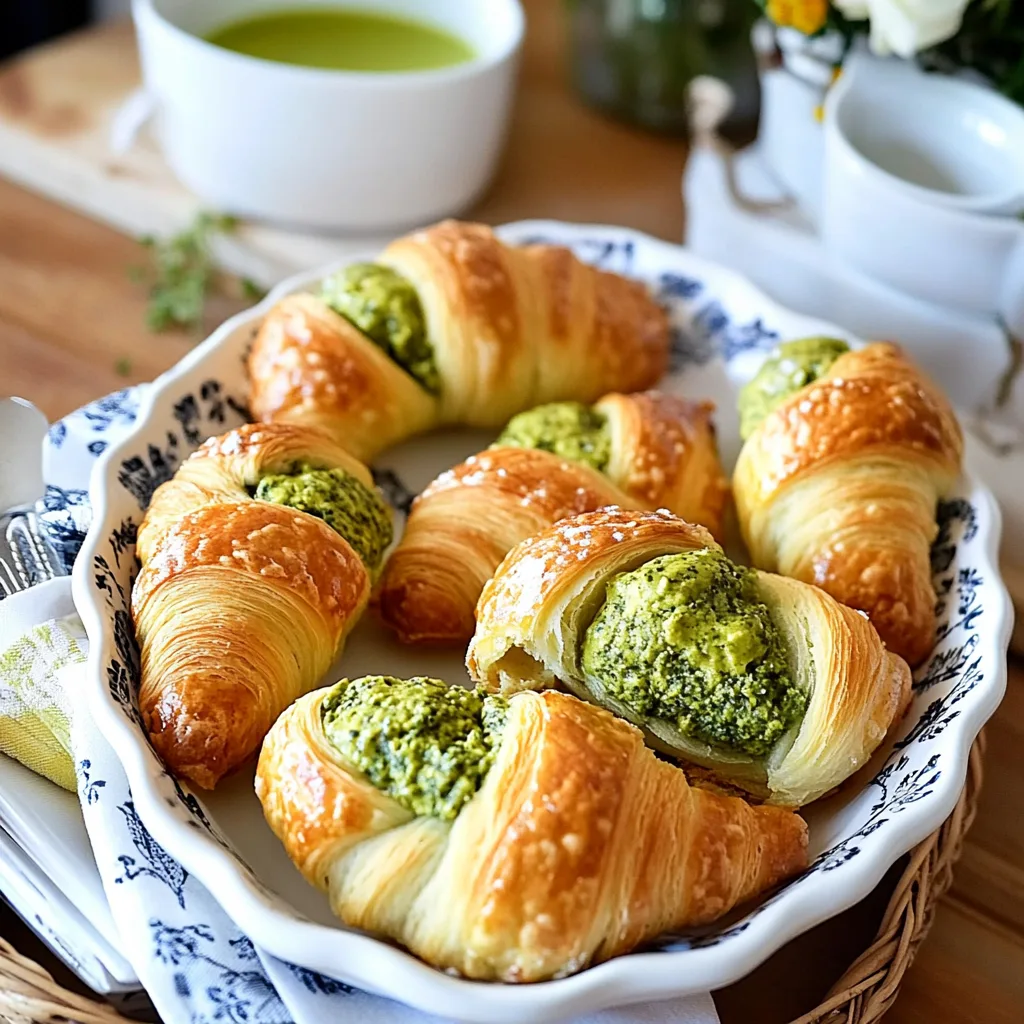 Matcha-Green Tea Bi-Color Croissants with White Chocolate: An ...