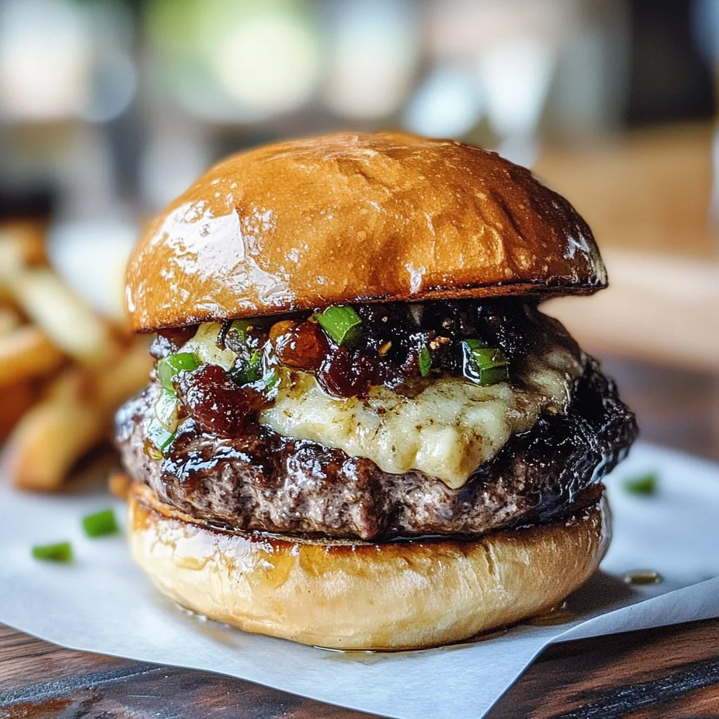 Bourbon-Bacon Jam Burger with Smoked Gouda: An Incredible Ultimate ...